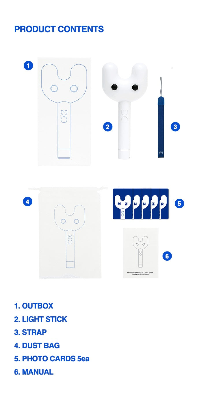 NewJeans • ‘Binky Bong’ Official Lightstick – Kpop Moon